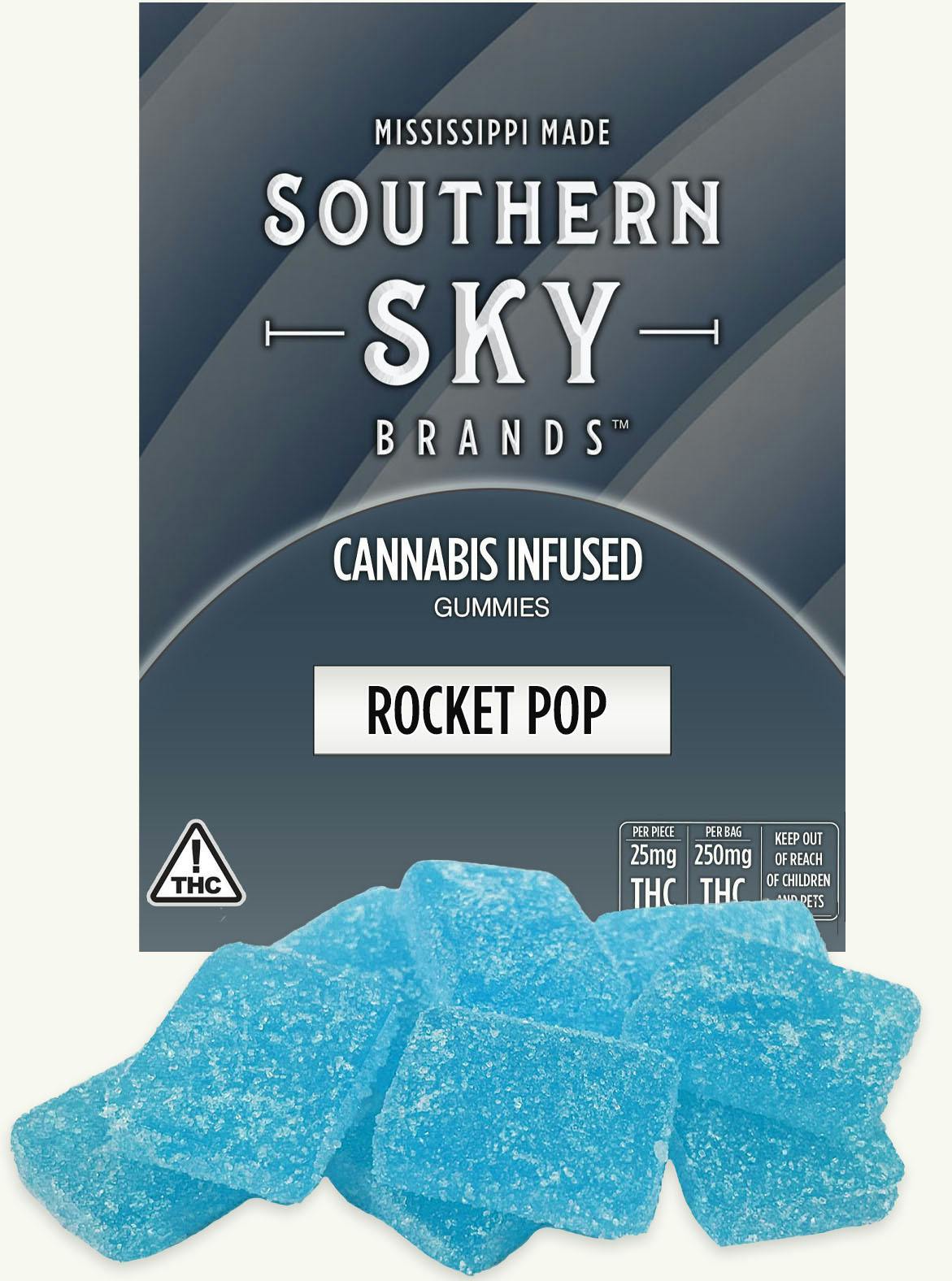 Rocket Pop Gummies 250mg - Southern Sky Brands