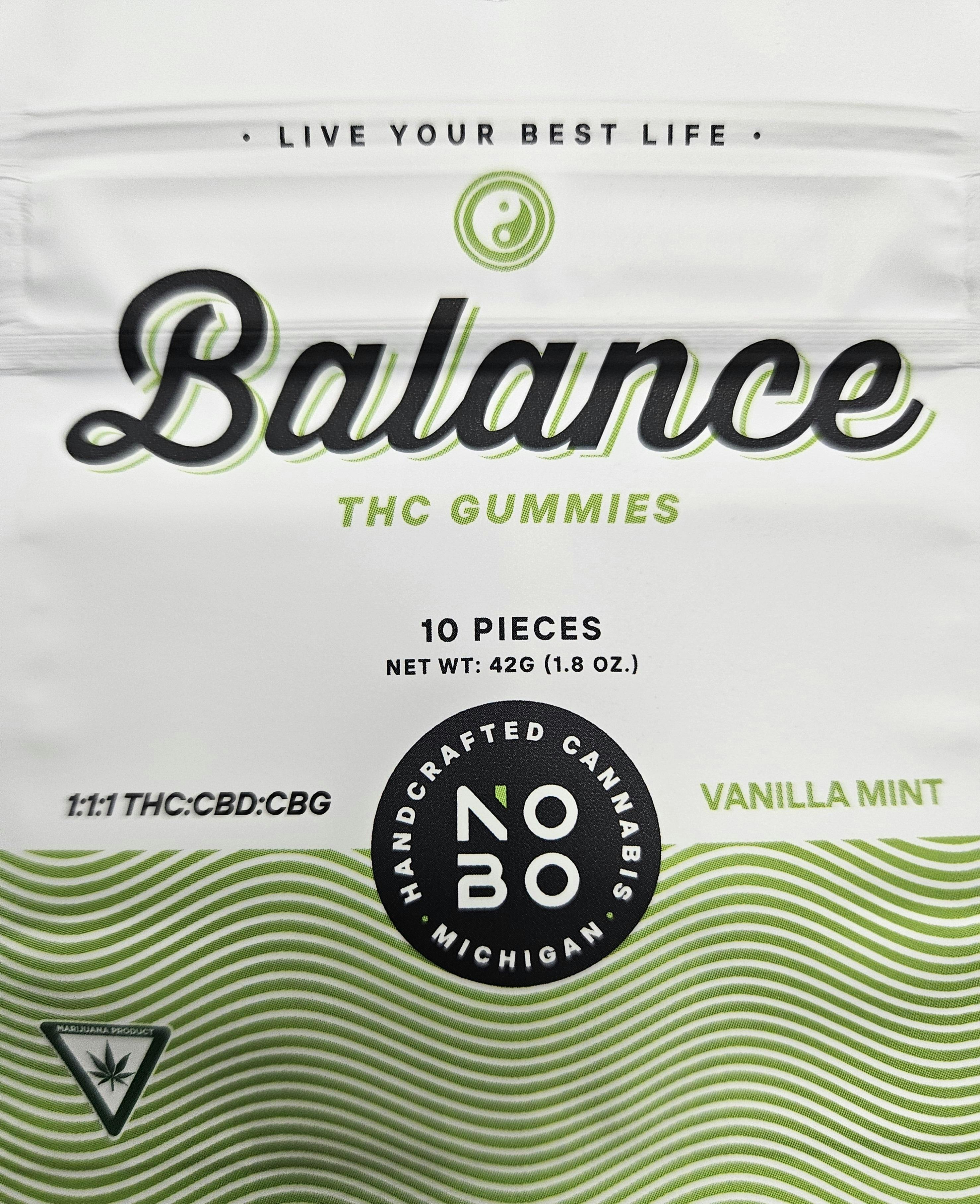 NOBO | Vanilla Mint - Balance | Gummies | 200mg - NOBO