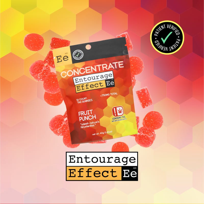 Entourage Effect Fruit Punch Gummy 10ct. LIVE RESIN - 710Trading