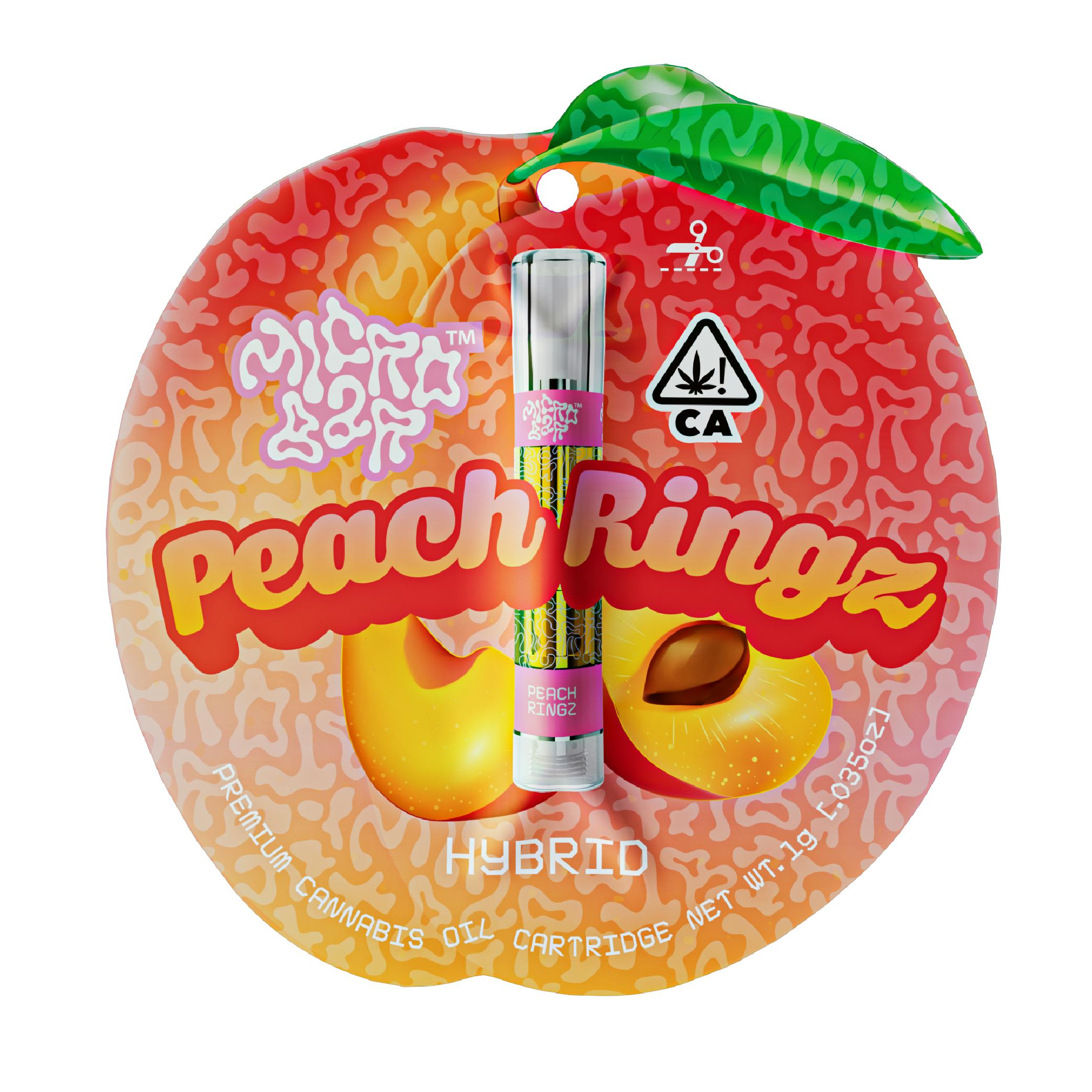 Peach Ringz (Hybrid) - 1g Cartridge - Micro Bar