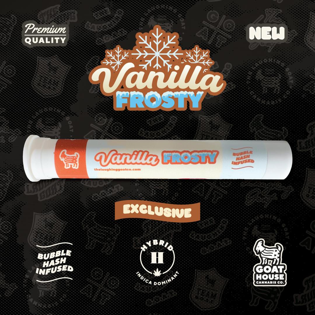 Vanilla Frosty Bubble Hash Infused Pre Roll - The Laughing Goat