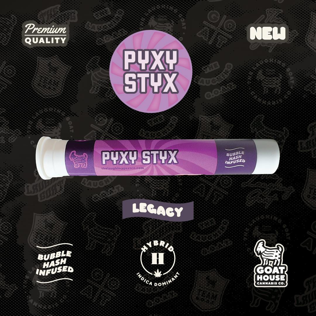 Pyxy Styx Bubble Hash Infused Pre Roll - The Laughing Goat