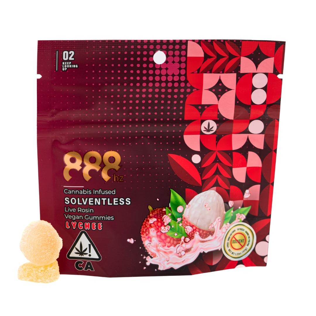 888hz Lychee Solventless Gummies - 888hz