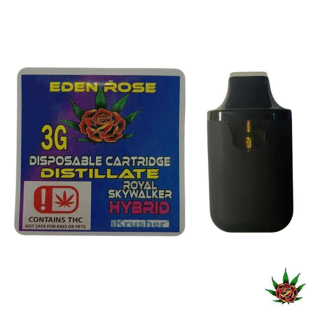 Eden Rose Distillate Disposable 3g - Royal Skywalker (Hybrid) - Eden Rose Processing