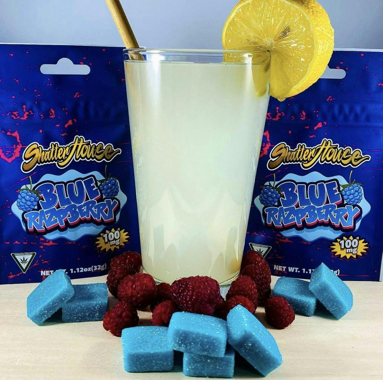 SHATTER HOUSE | Blue Raspberry 100mg Gummy - Shatter House