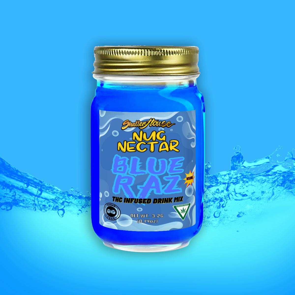 SHATTER HOUSE | Blue Raz 100mg Nug Nectar - Shatter House SHATTER HOUSE | Blue Raz 100mg Nug Nectar - Shatter House