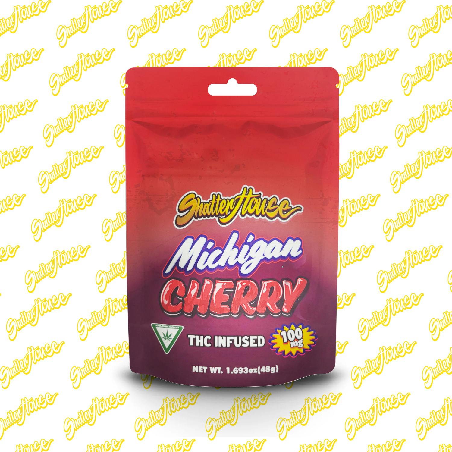 SHATTER HOUSE | Michigan Cherry 100mg Gummy - Shatter House SHATTER HOUSE | Michigan Cherry 100mg Gummy - Shatter House