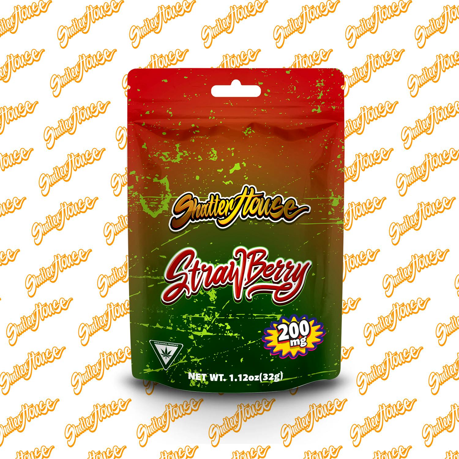 SHATTER HOUSE | Strawberry 200mg Gummy - Shatter House SHATTER HOUSE | Strawberry 200mg Gummy - Shatter House
