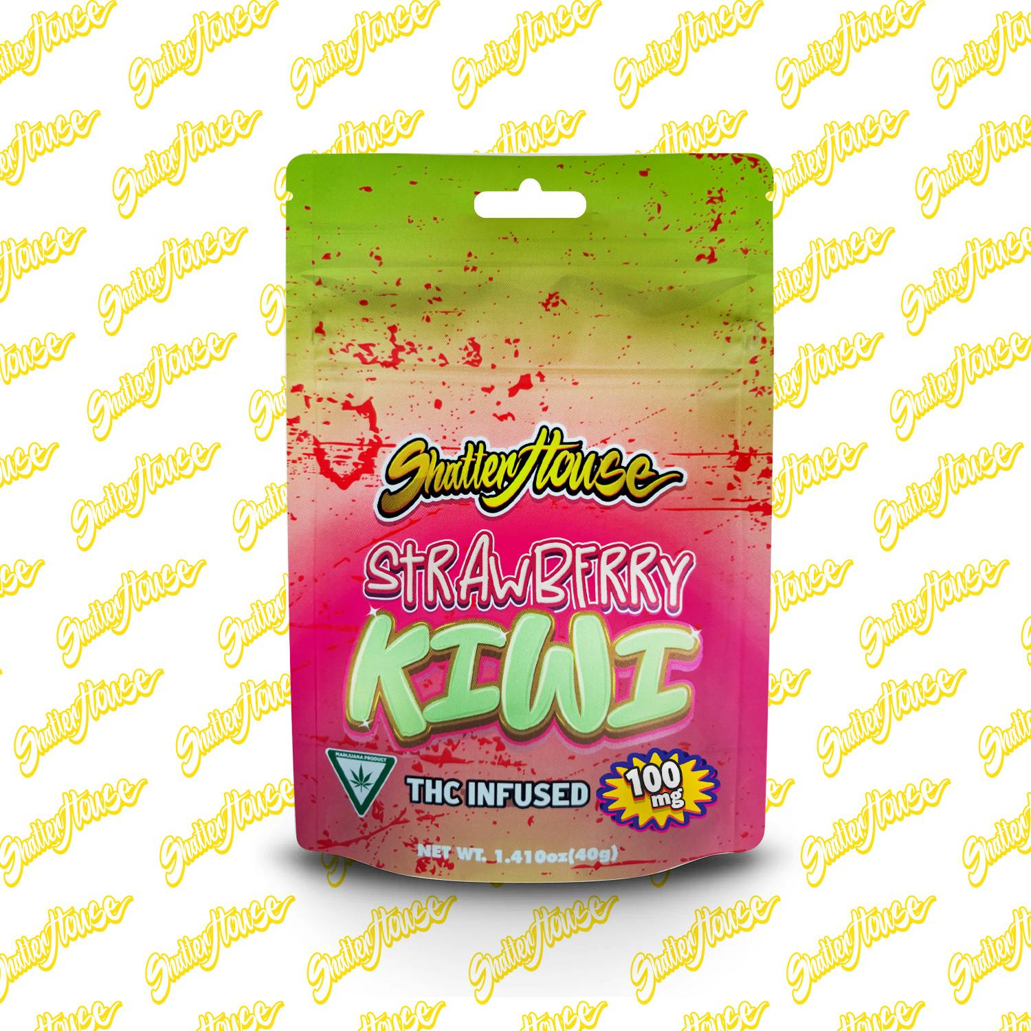 SHATTER HOUSE | Strawberry Kiwi 100mg Gummy - Shatter House SHATTER HOUSE | Strawberry Kiwi 100mg Gummy - Shatter House