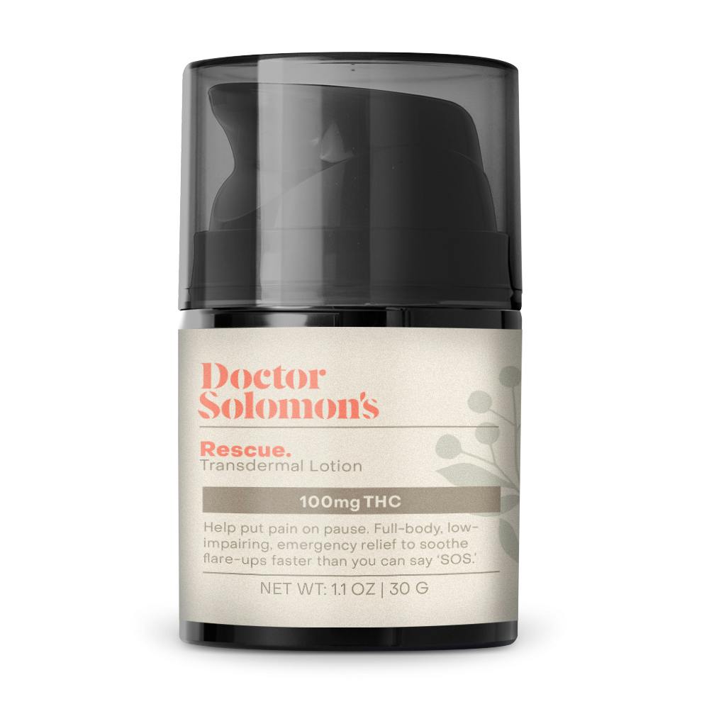Doctor Solomon's | Rescue Lotion- THC Rich | Topical | 1oz | 100mg THC ...