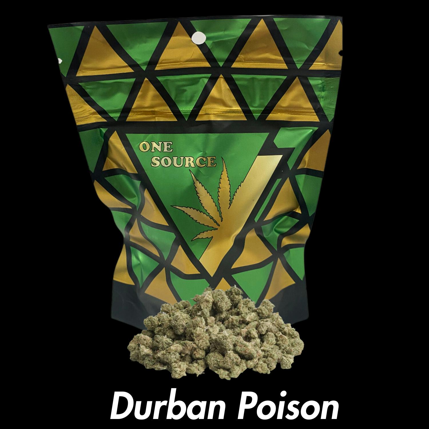 DURBAN POISON – 7 GRAM GRINDER READY BUDS PACKAGE - One Source Products