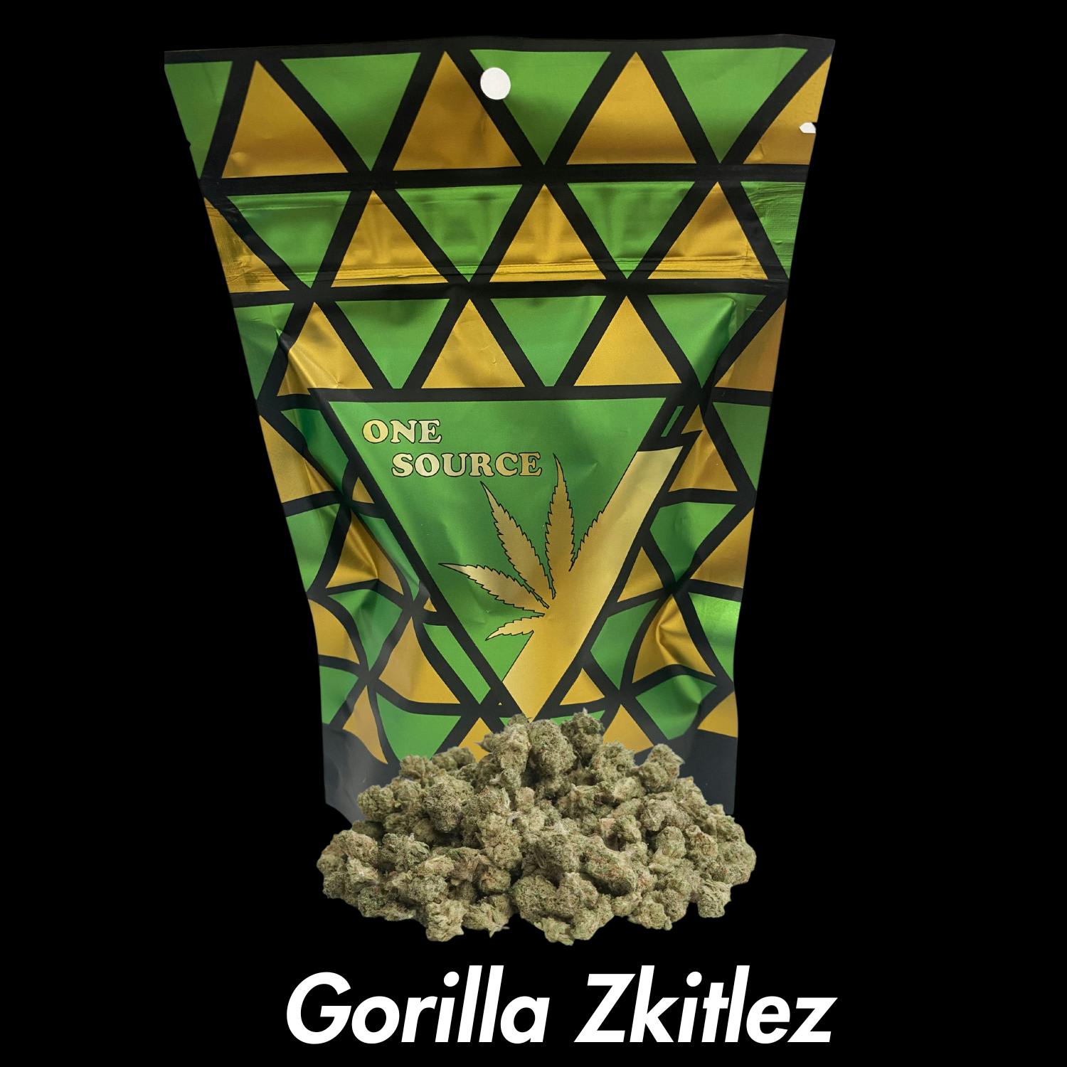 GORILLA ZKITTLEZ – 14 GRAM GRINDER READY BUDS PACKAGE - One Source Products