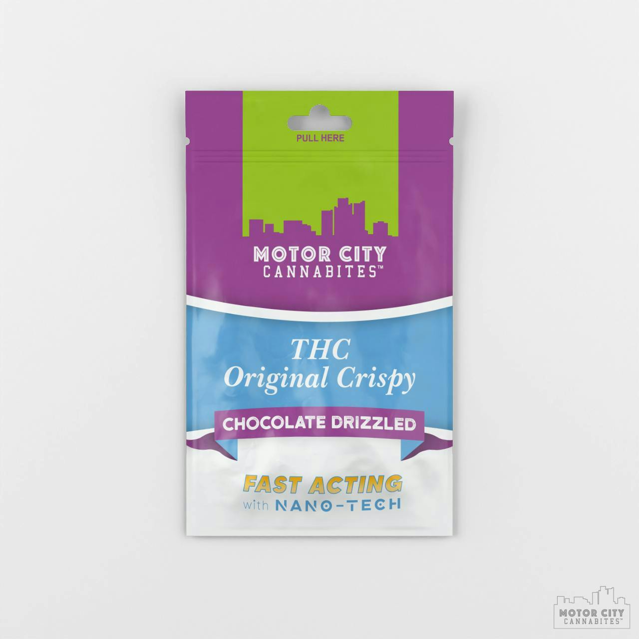 THC Original Crispy Chocolate Drizzled - Motor City Cannabites