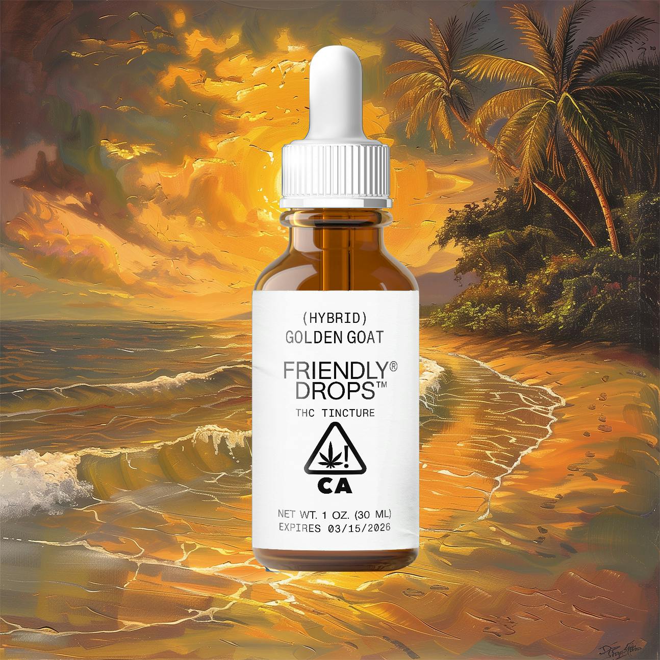 Golden Goat | Hybrid | 1000mg Full Spectrum Tincture - Friendly Brand