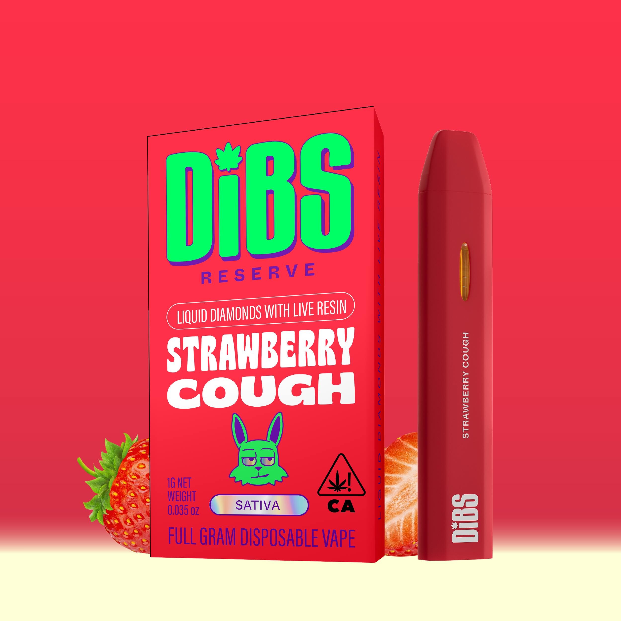 Dibs - Melted Diamond Resin: Strawberry Cough (SATIVA) - 1g - Dibs