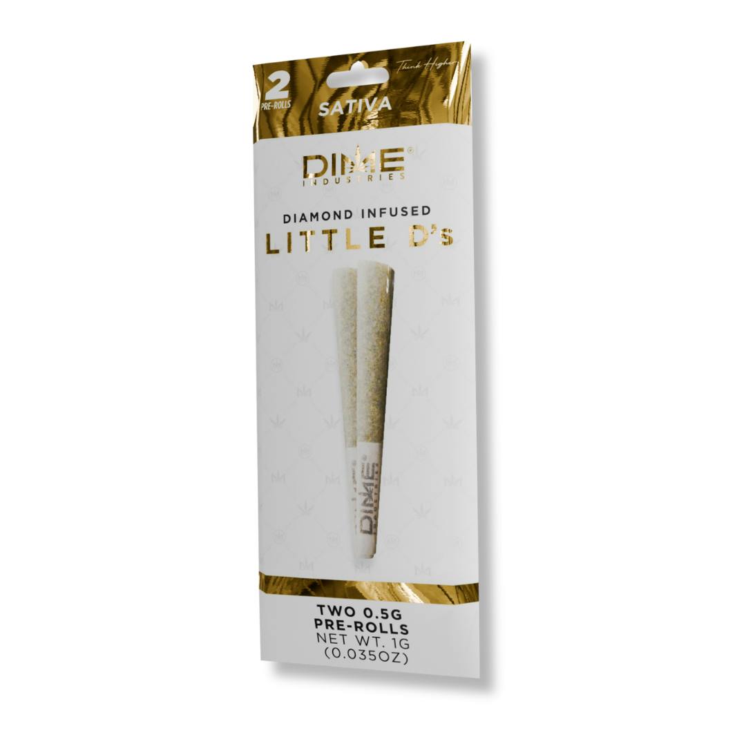 Blue Nerds Little D's Sativa Pre-Rolls 2-Pack (1g) - Dime Industries