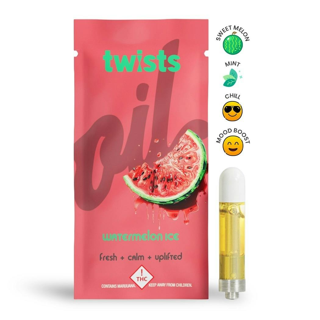 Watermelon Ice Flavor - "Twists" Cartridge (1000mg) - by Oil® - Wild ...