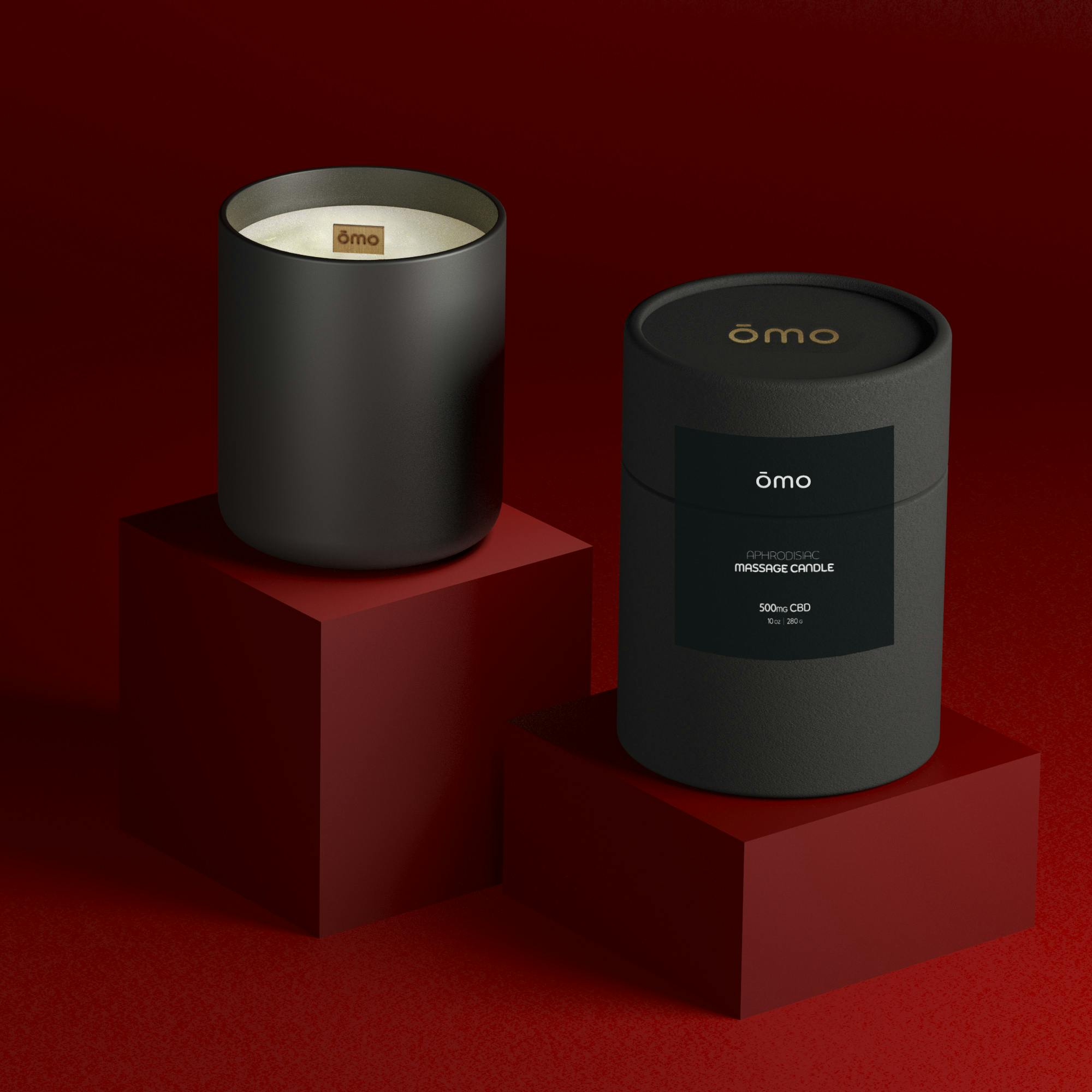 ŌMO Wellness ŌMO Aphrodisiac Massage Candle. 500mg CBD. ZERO THC | Weedmaps