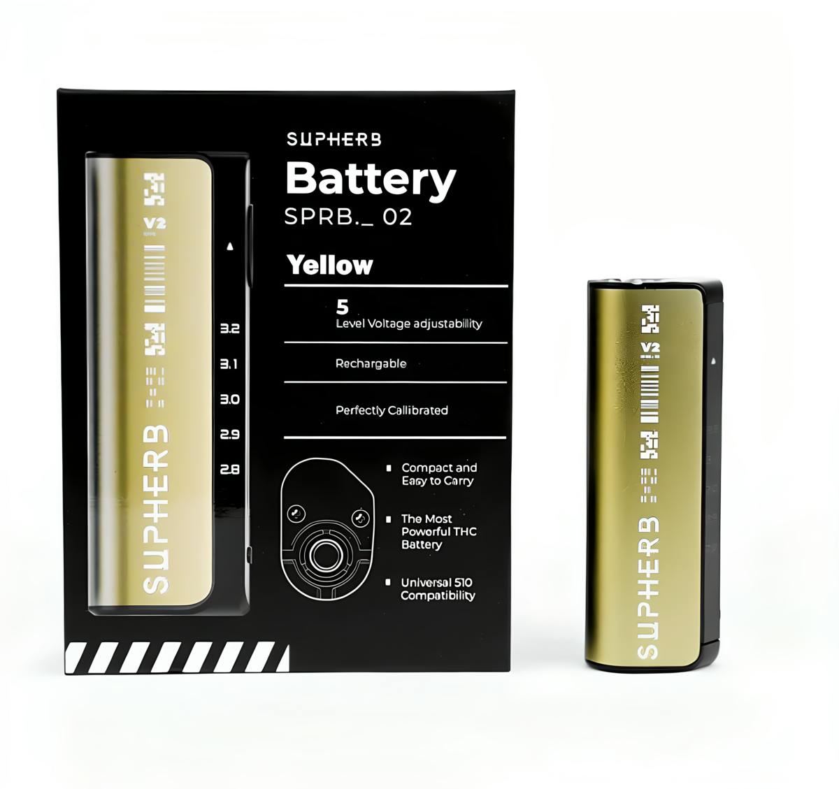 Supherb - Battery V2 Yellow - Supherb Technology