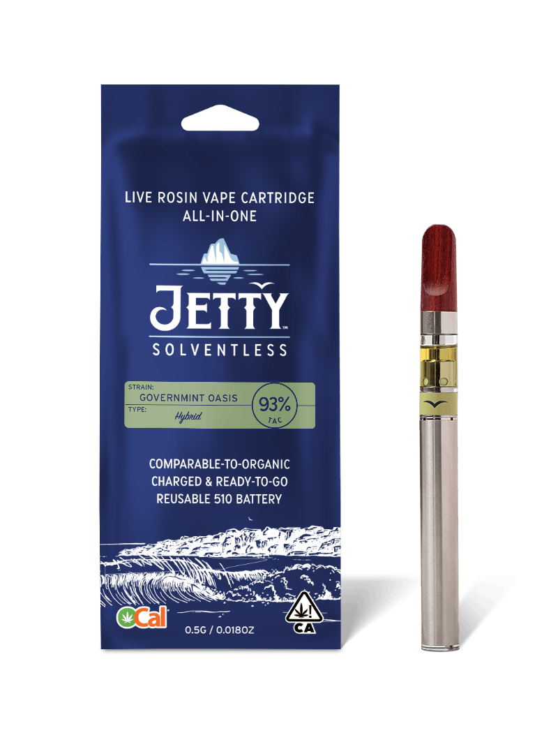 Governmint Oasis OCal Solventless All-in-One Vape Pen .5g - Jetty Extracts