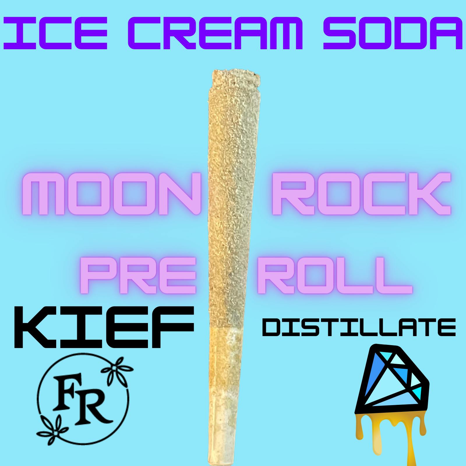 1 Gram- Ice Cream Soda Moon Rock Preroll - Farmers Reserve