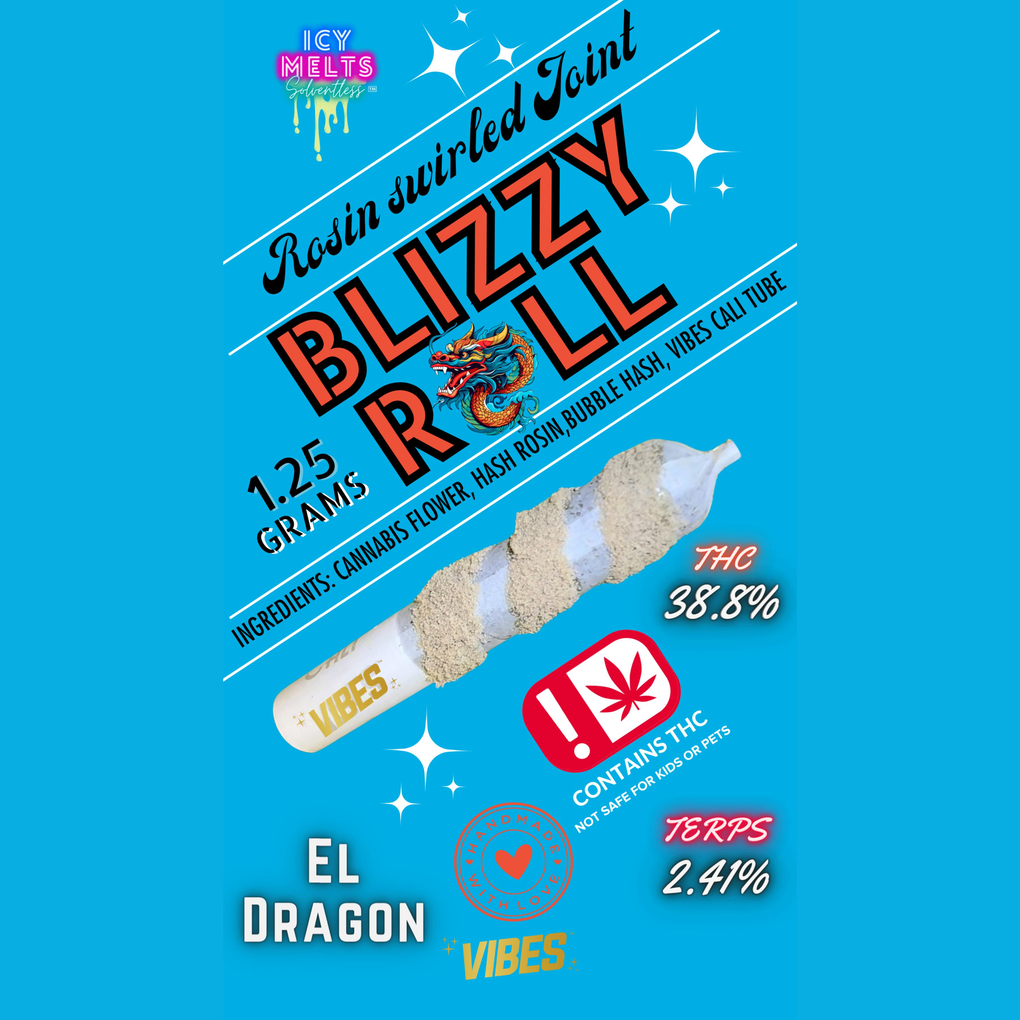 Blizzy Roll - El Dragon - ICY MELTS SOLVENTLESS