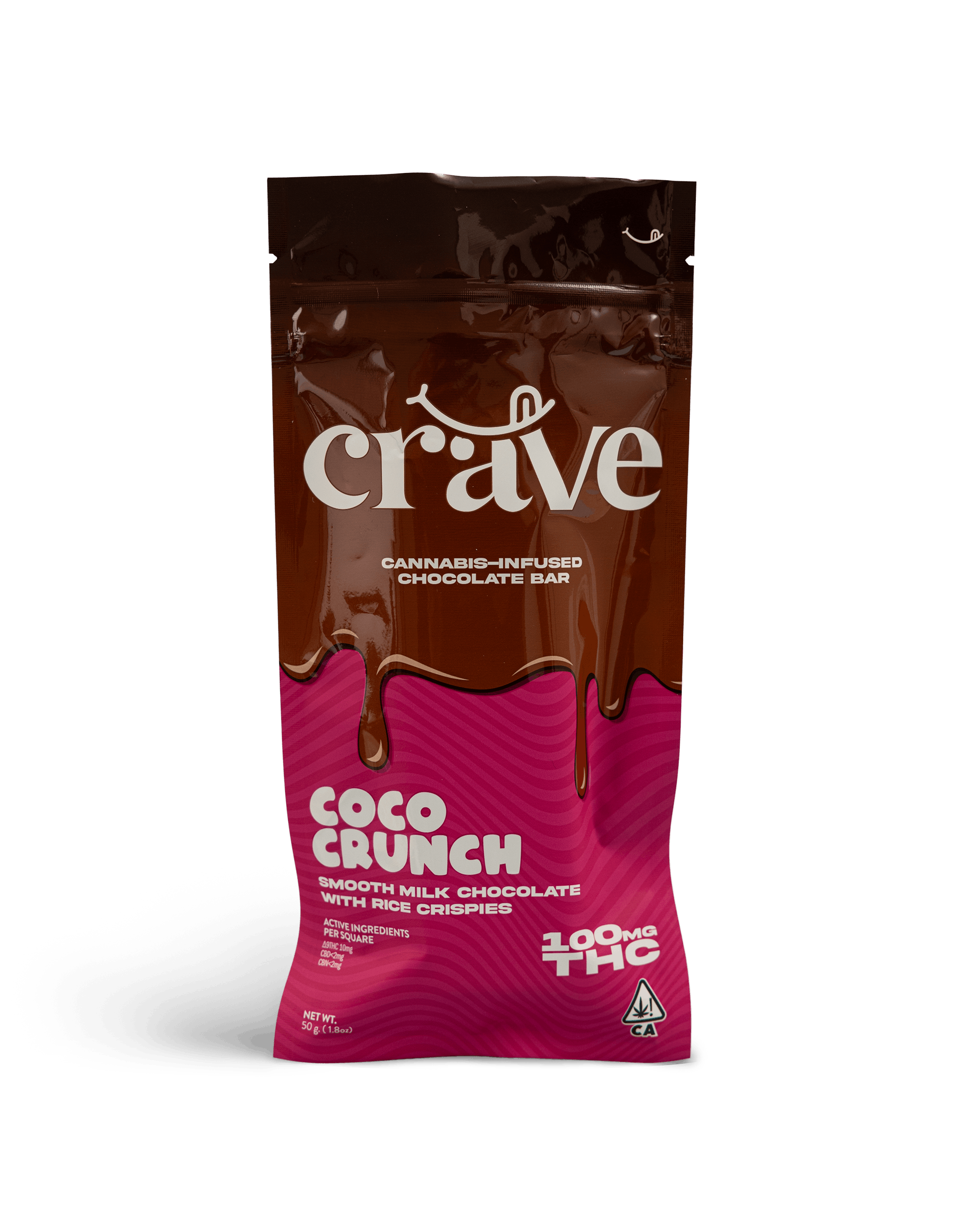 Coco Crunch Chocolate | 100mg THC - Crave Chocolate