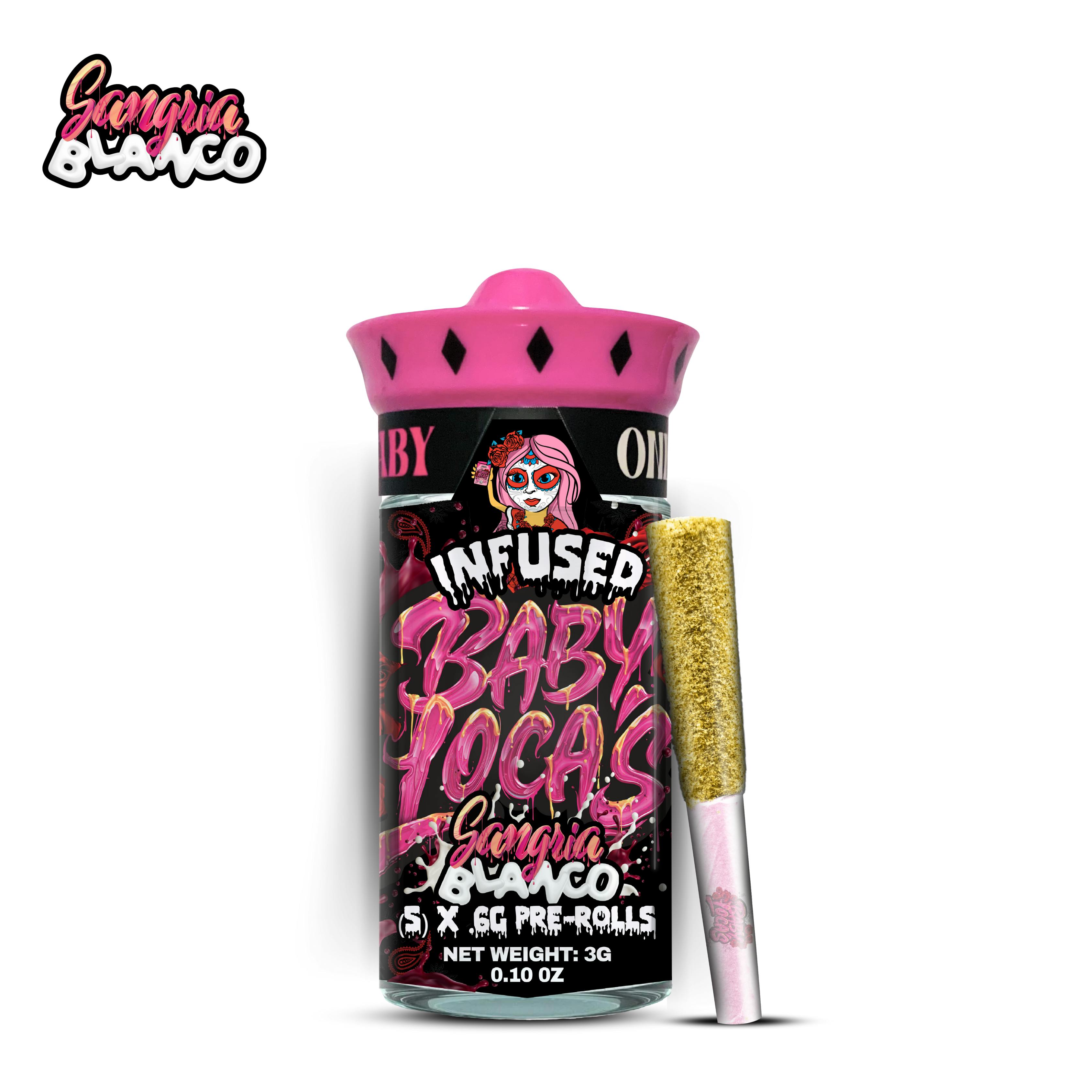 Baby Loca's 5 Pack (.6g) Pre-Rolls - Sangria Blanco - Go Loco