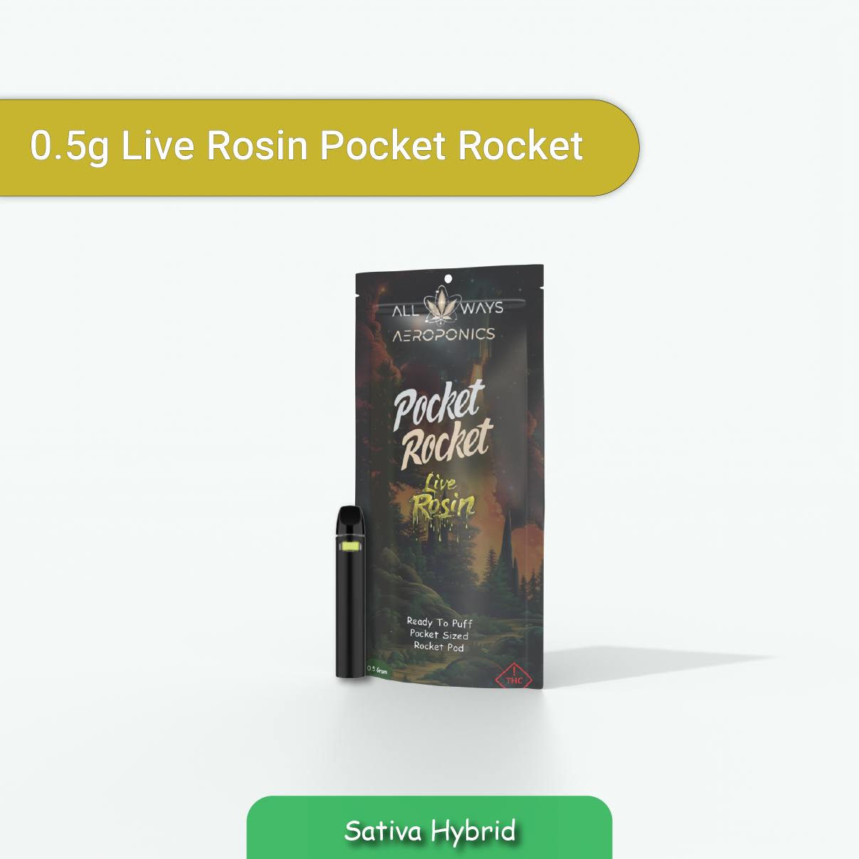 Pocket Rocket Live Rosin 0.5g Star Dust Haze All In One - All Ways ...