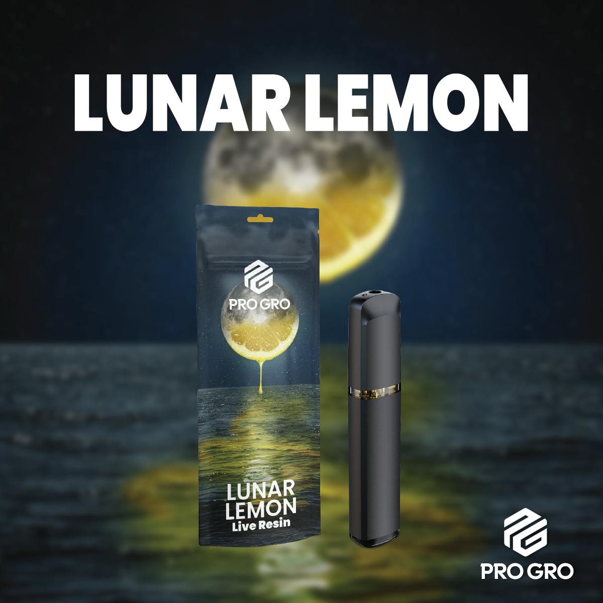 Lunar Lemon Live Resin Disposable | 1g - Pro Gro