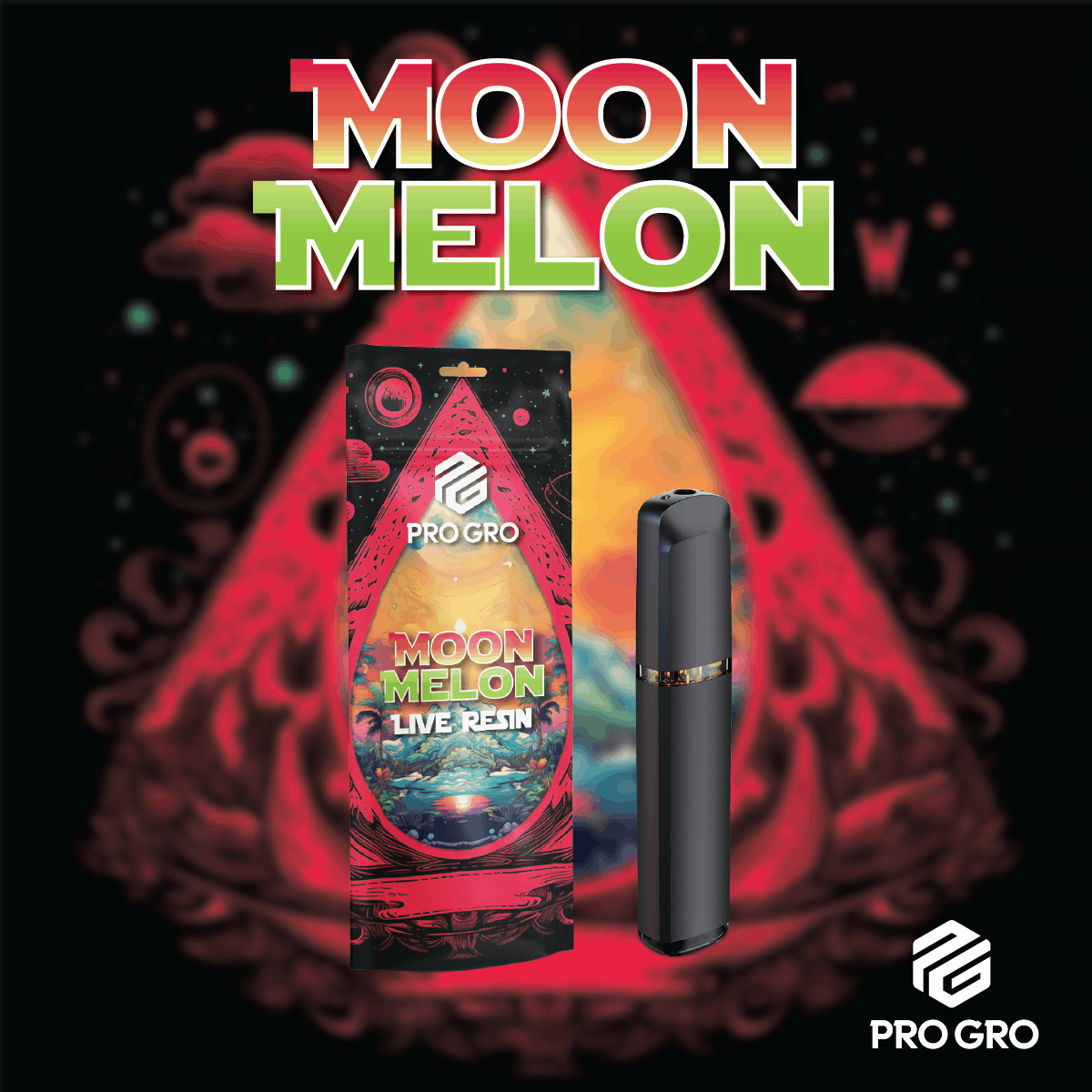 Moonmelon Live Resin Disposable | 1g - Pro Gro