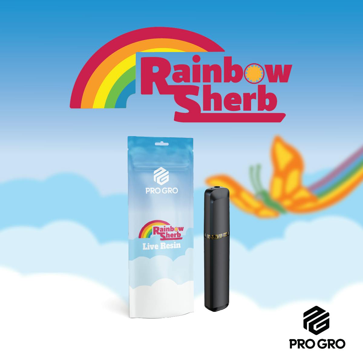 Rainbow Sherb Live Resin Disposable | 1g - Pro Gro