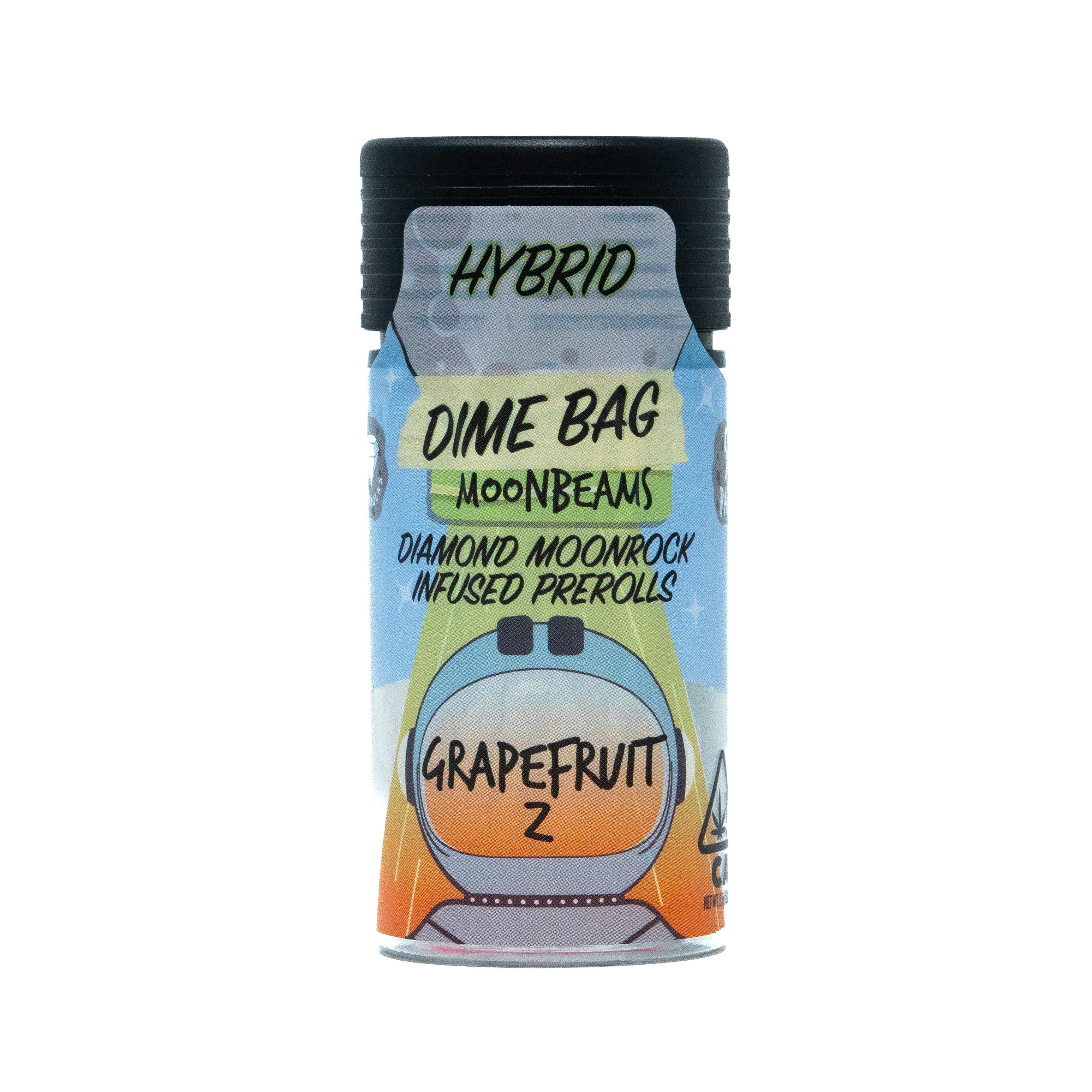 Diamond Moonrock Infused Pre-rolls 2.5g 5-Pack - Grapefruit Z - Dime Bag Diamond Moonrock Infused Pre-rolls 2.5g 5-Pack - Grapefruit Z - Dime Bag