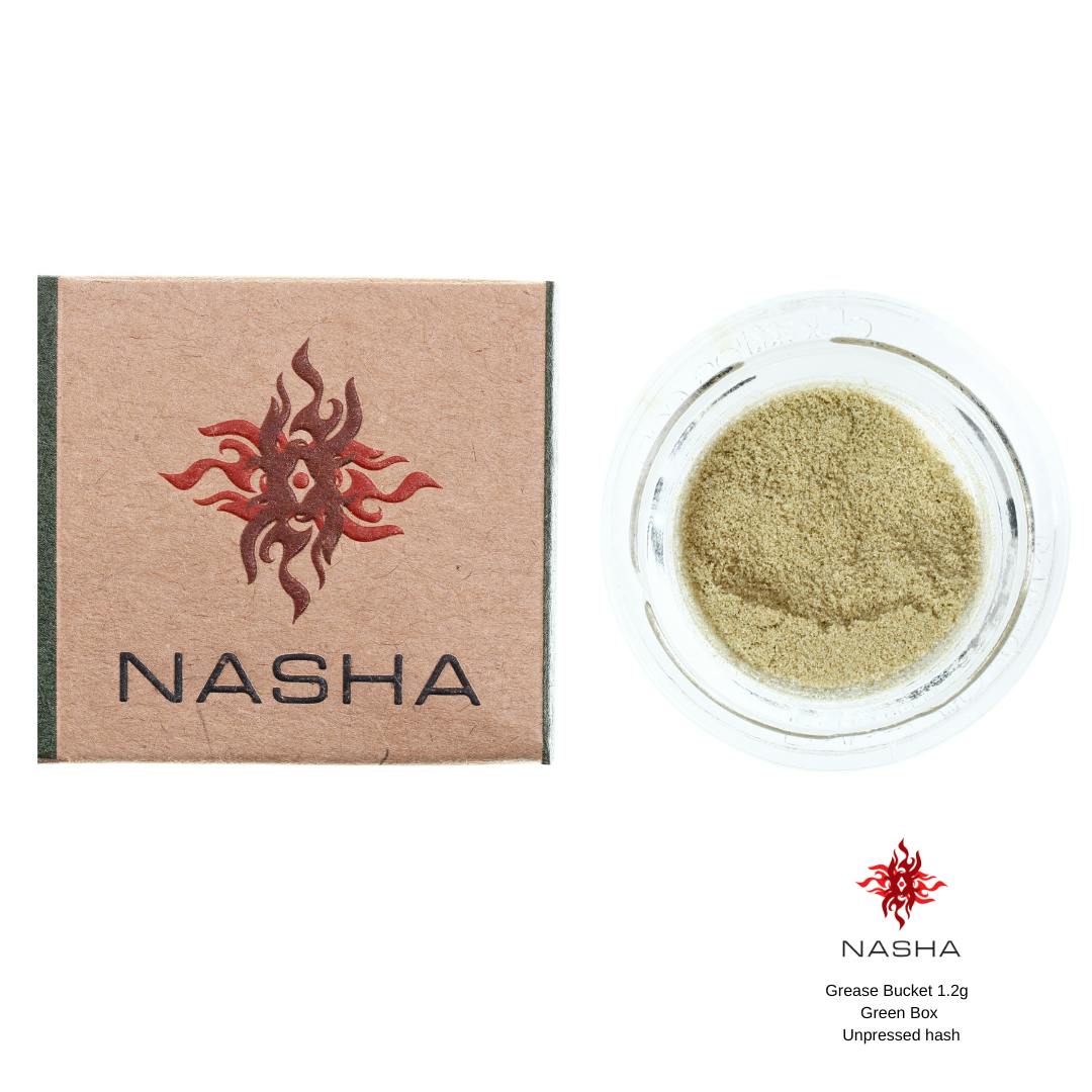Grease Bucket 1.2g Green Unpressed Hash (Sabertooth Farms) - NASHA