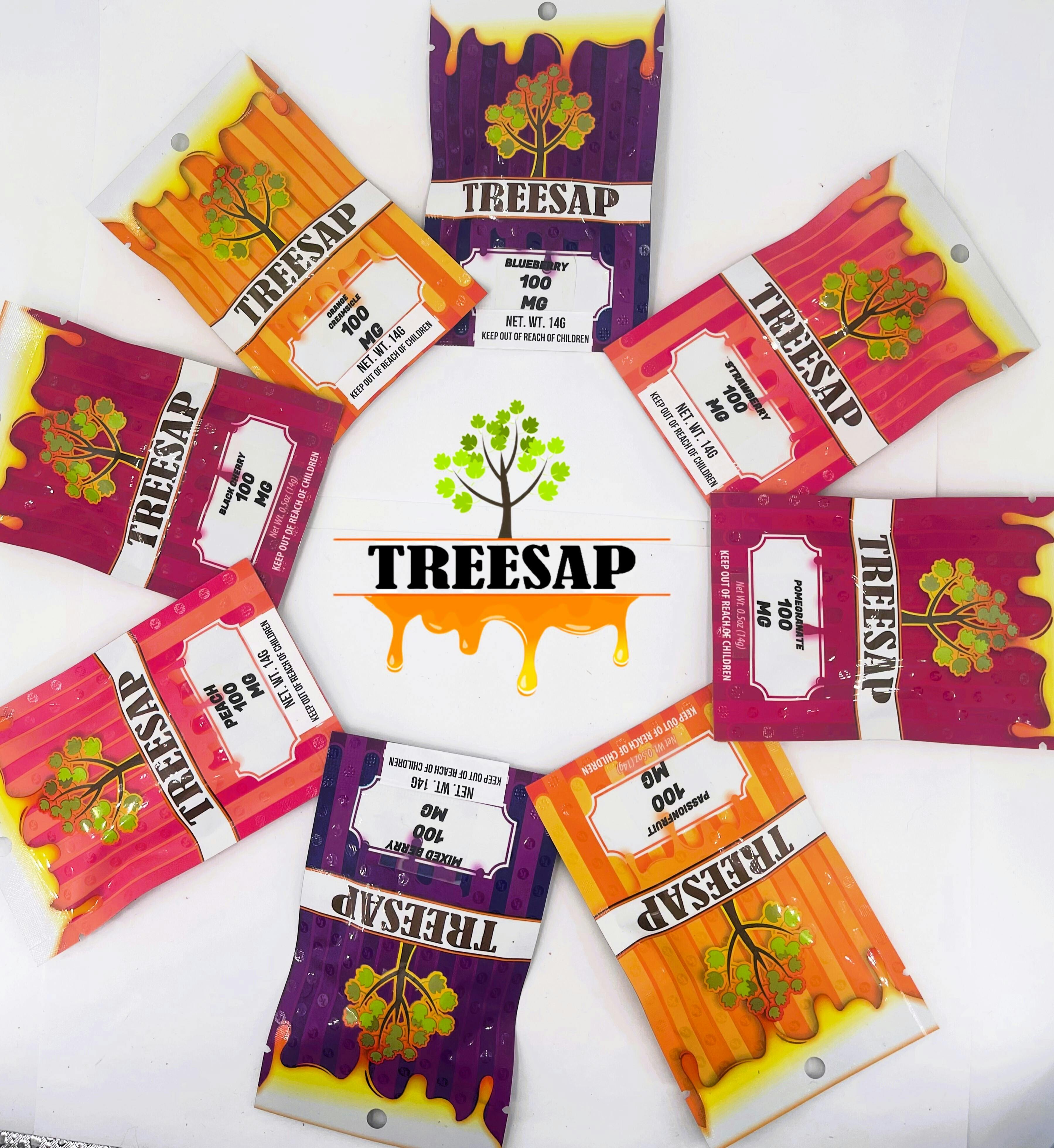 Treesap | Gummy | Peach | 100mg - Cartel Oil Co