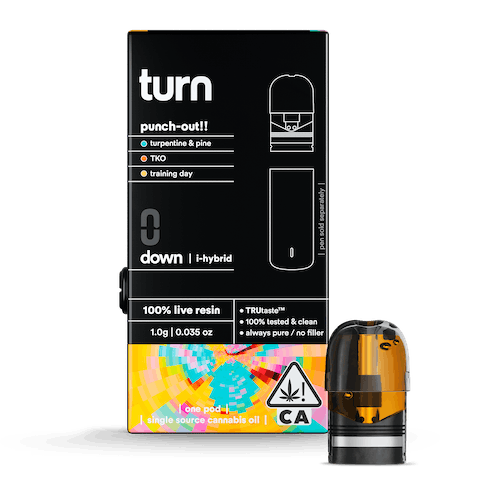 1.0g pod | punch-out!! | 100% live resin | down | - turn