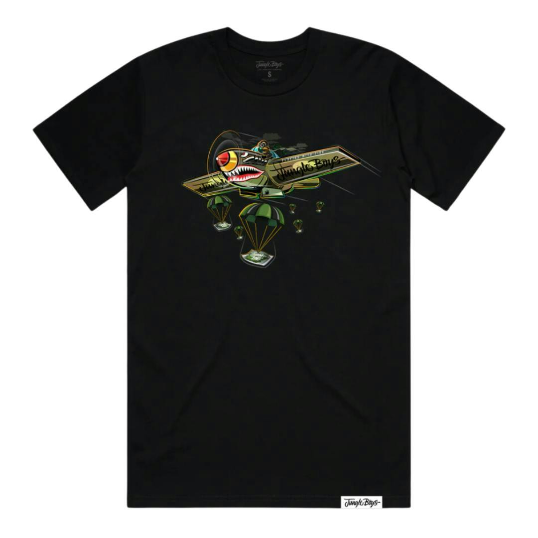Jungle Boys Clothing | Drop Packs Tee - XL (Black) - Jungle Boys