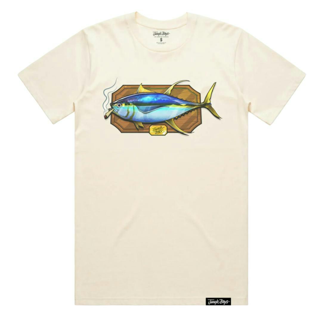 Jungle Boys Clothing | Smoking Tuna Tee - 2XL (Cream) - Jungle Boys
