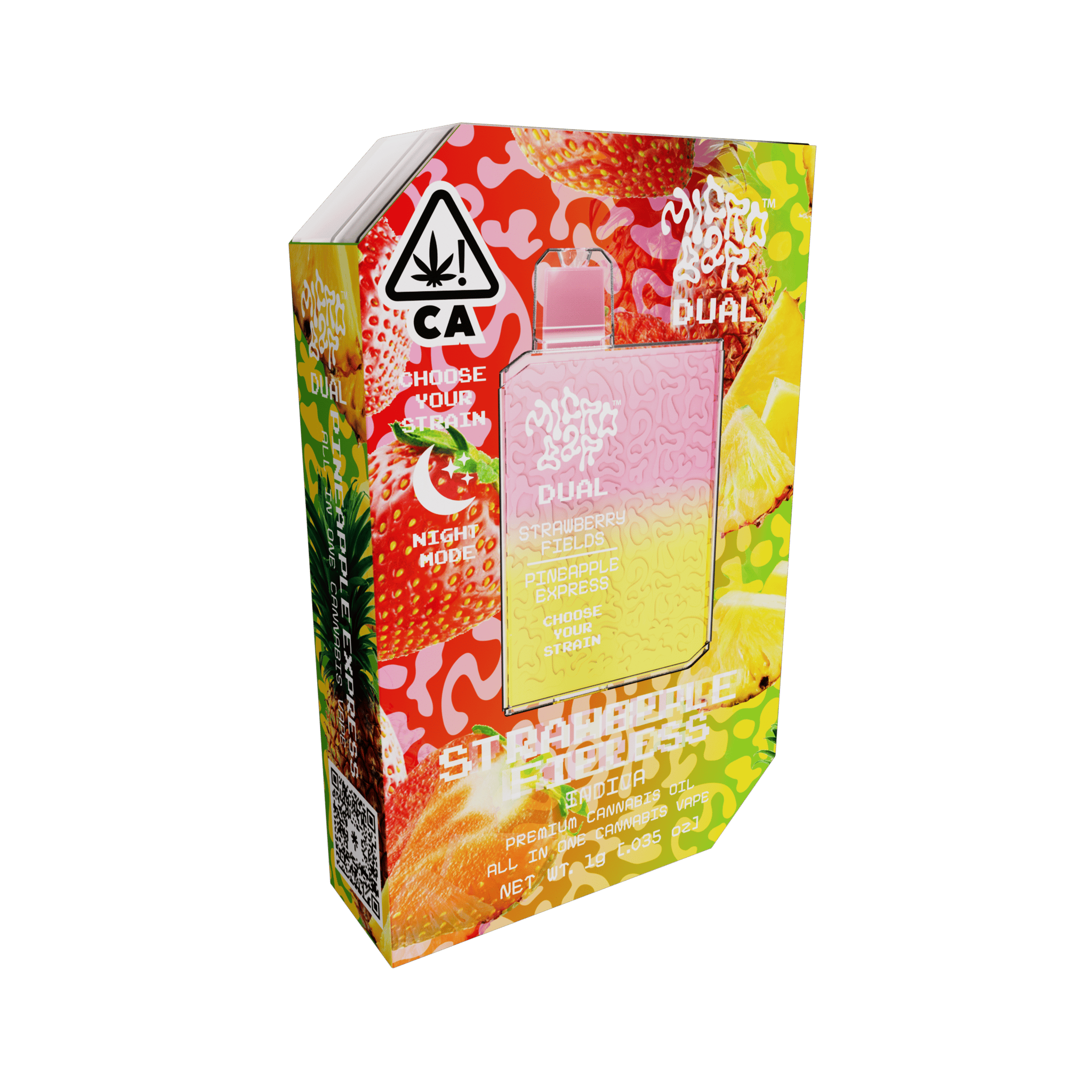 Strawberry Fields (Indica) / Pineapple Express - 1g DUAL AIO - Micro Bar