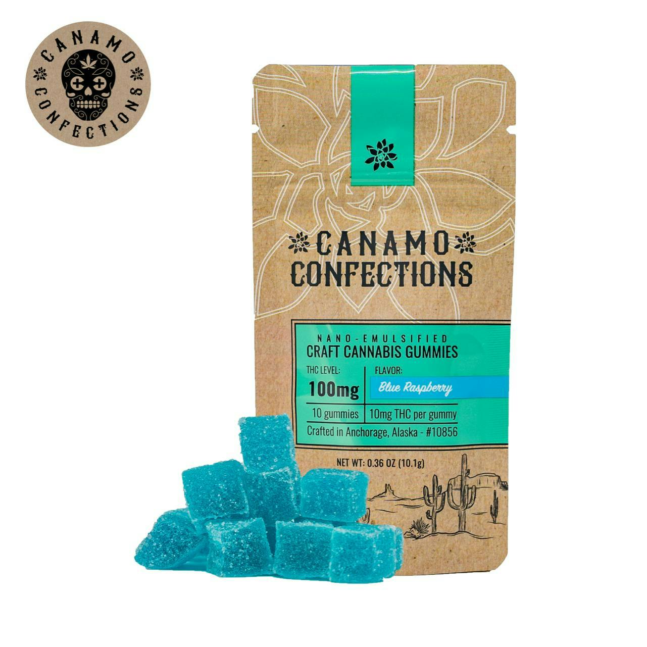 Gummies CC 100mg - Blue Raspberry - Canamo AK