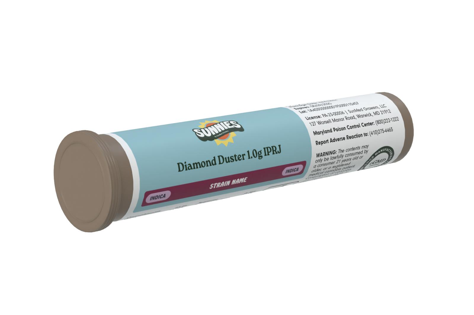 Fruity Gum Diamond Duster Infused Pre Roll 1.0g - SunMed Growers