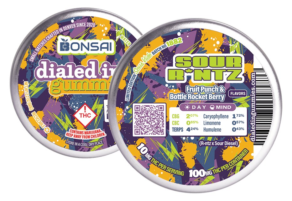 Sour R*ntz | Gummies | 10 pc. | 100mg THC [Batch #1882] - Dialed In Gummies