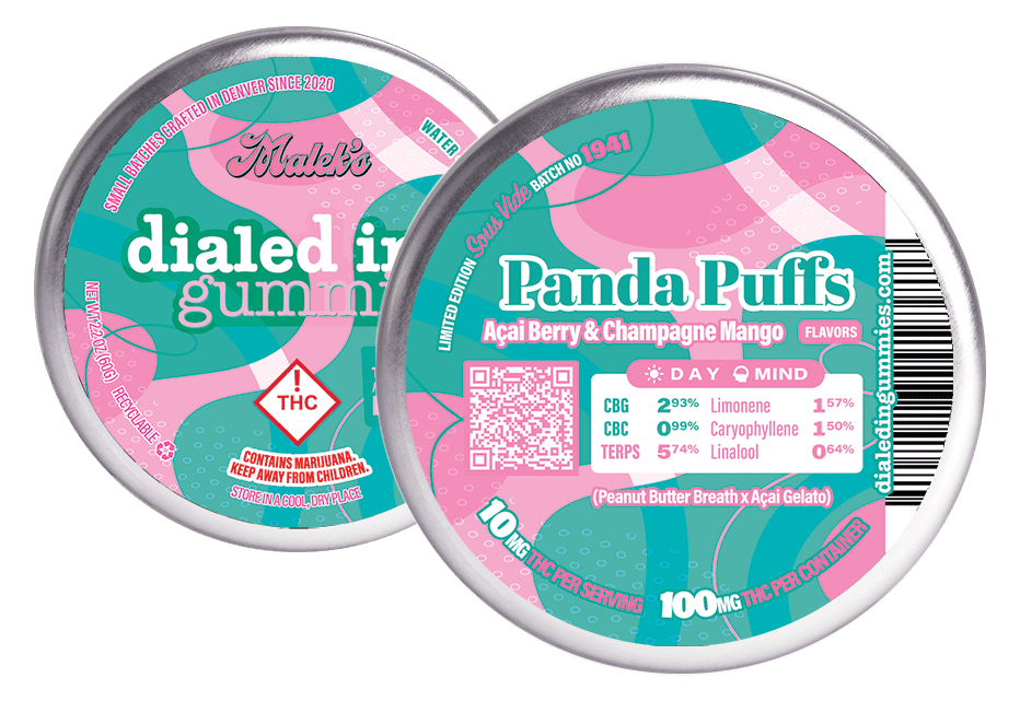 Panda Puffs | Gummies | 10 pc. | 100mg THC [Batch #1941] - Dialed In ...