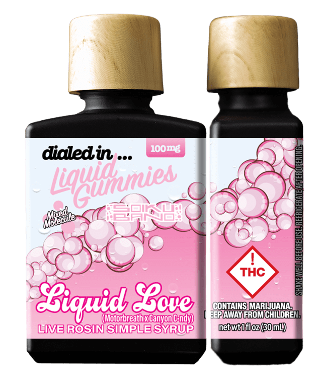 Liquid Love | Liquid Gummies | 1 bottle, 10 doses | 100mg THC - Dialed ...