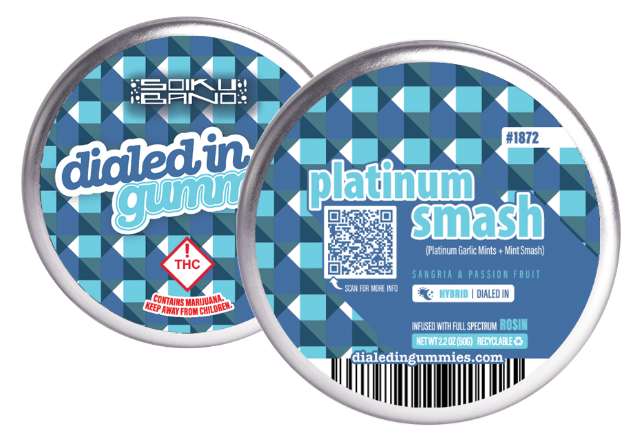 Platinum Smash | Gummies | 10 pc. | 100mg THC [Batch #1872] - Dialed In ...