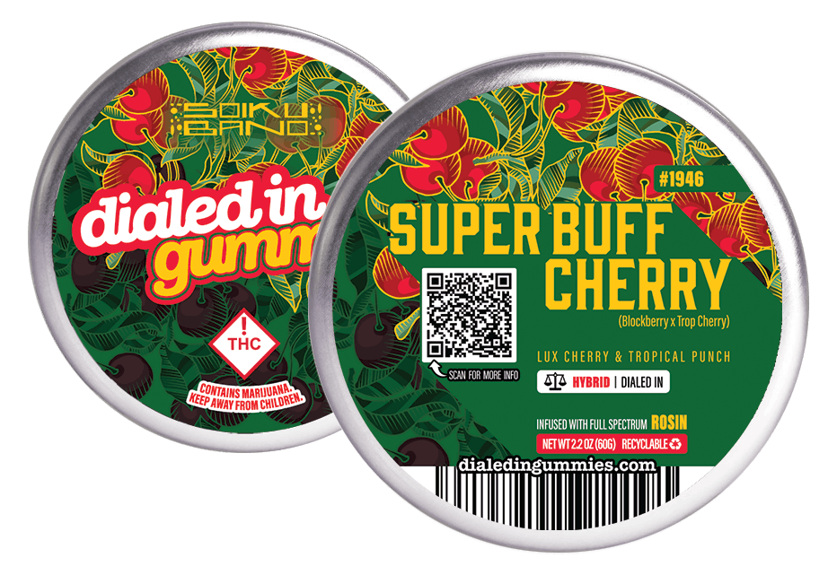 Super Buff Cherry | Gummies | 10 pc. | 100mg THC [Batch #1946] - Dialed ...