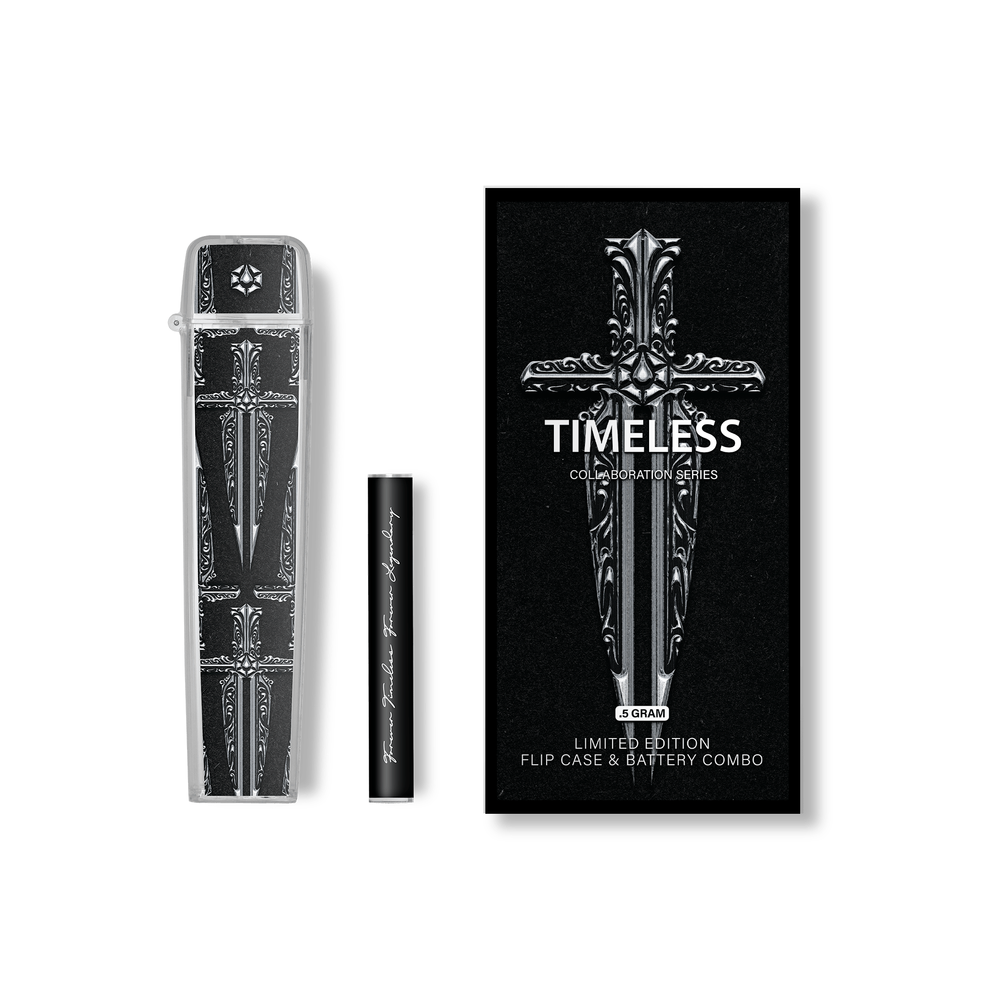 Limited Edition Ironwilled Flip Case & Battery Combo 500mg - Timeless Vapes