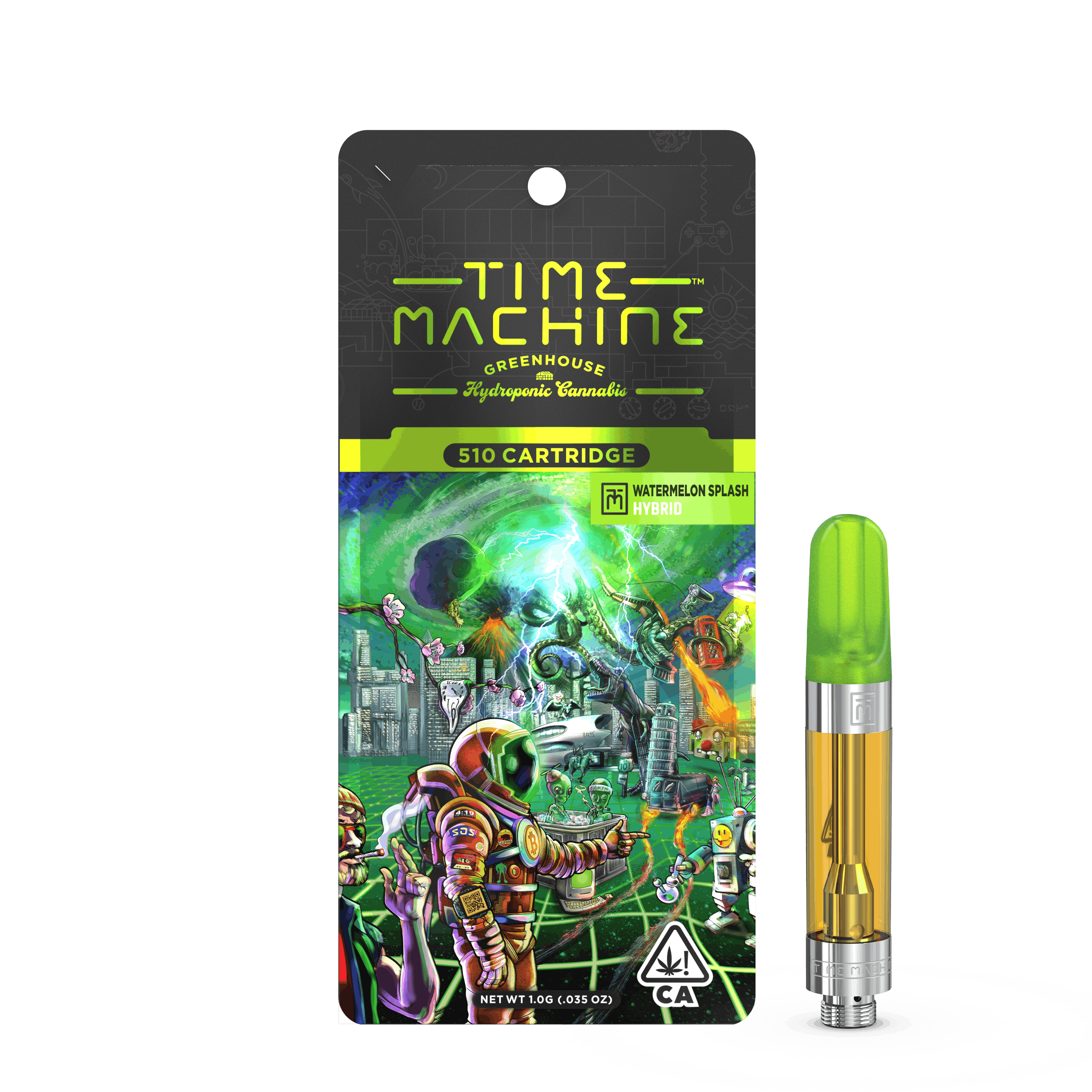Watermelon Splash Hybrid Vape (1g) - Time Machine
