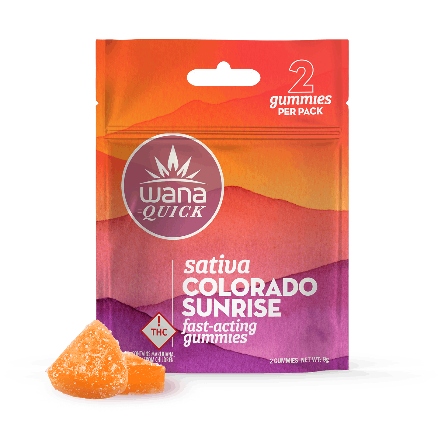 Colorado Sunrise - Sativa [2 pack] - Wana Edibles