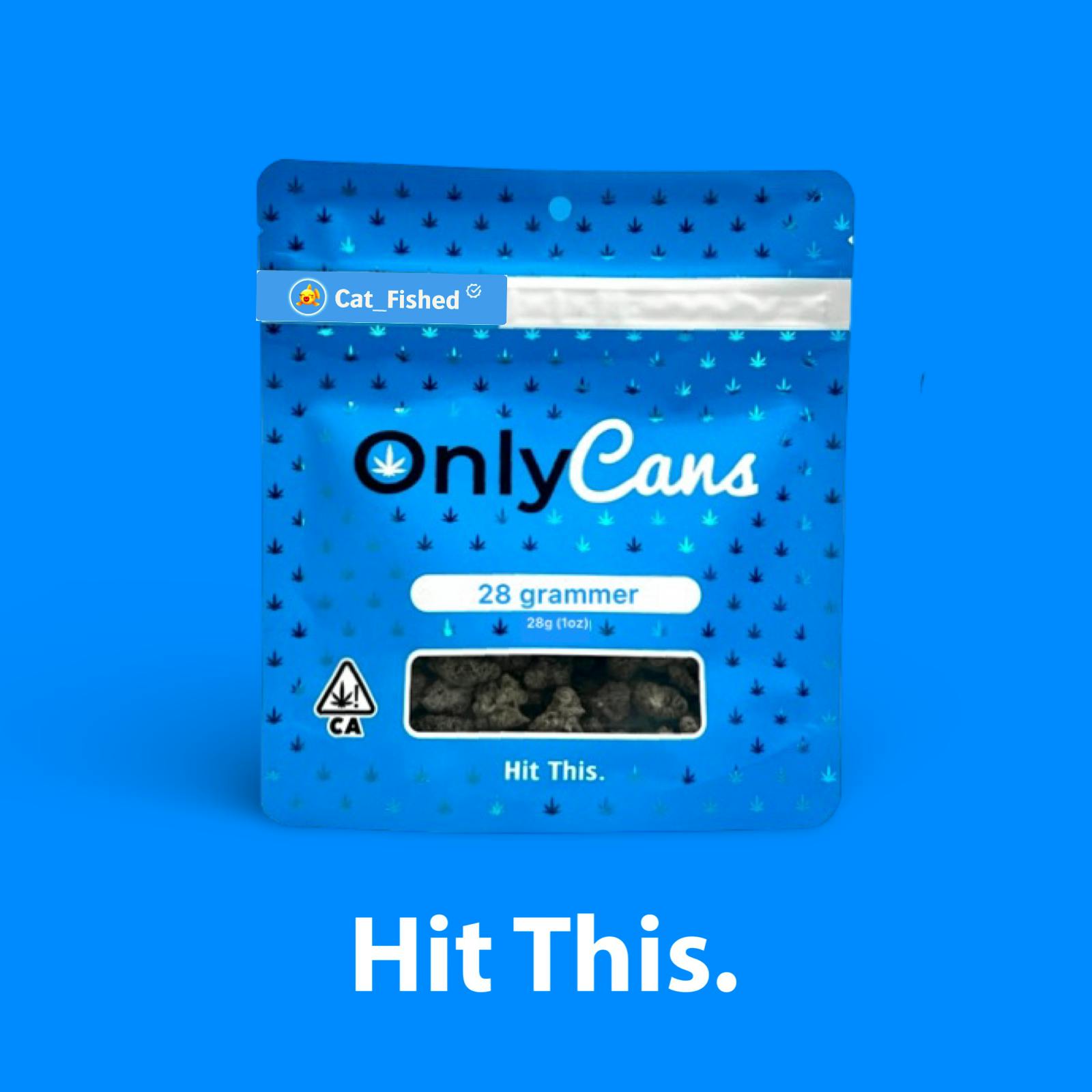 Cat Fished (Indica) - Smalls Indoor Flower - 28g - OnlyCans